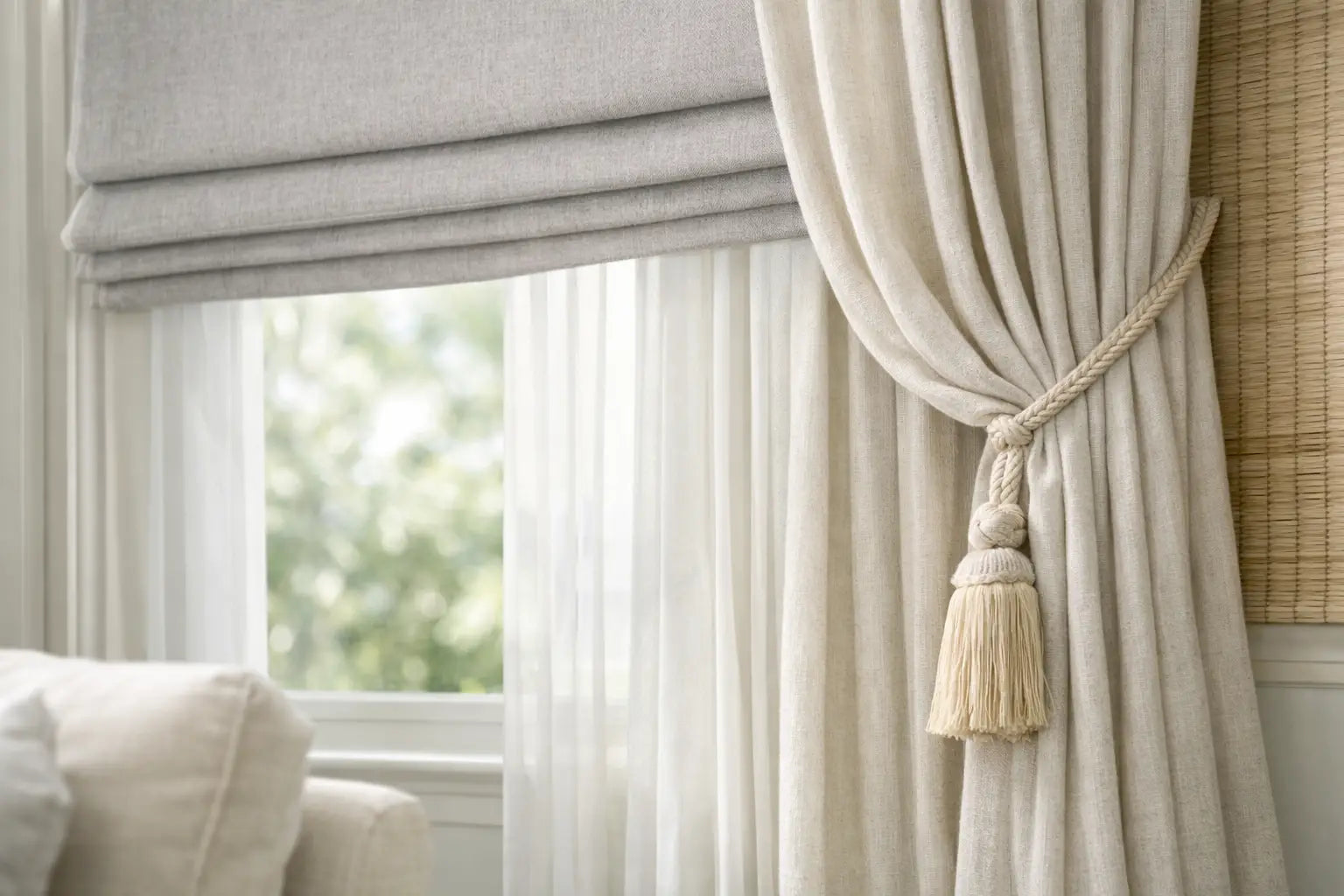How to Layer Window Dressings Beautifully - Harvey Bruce Blinds ...