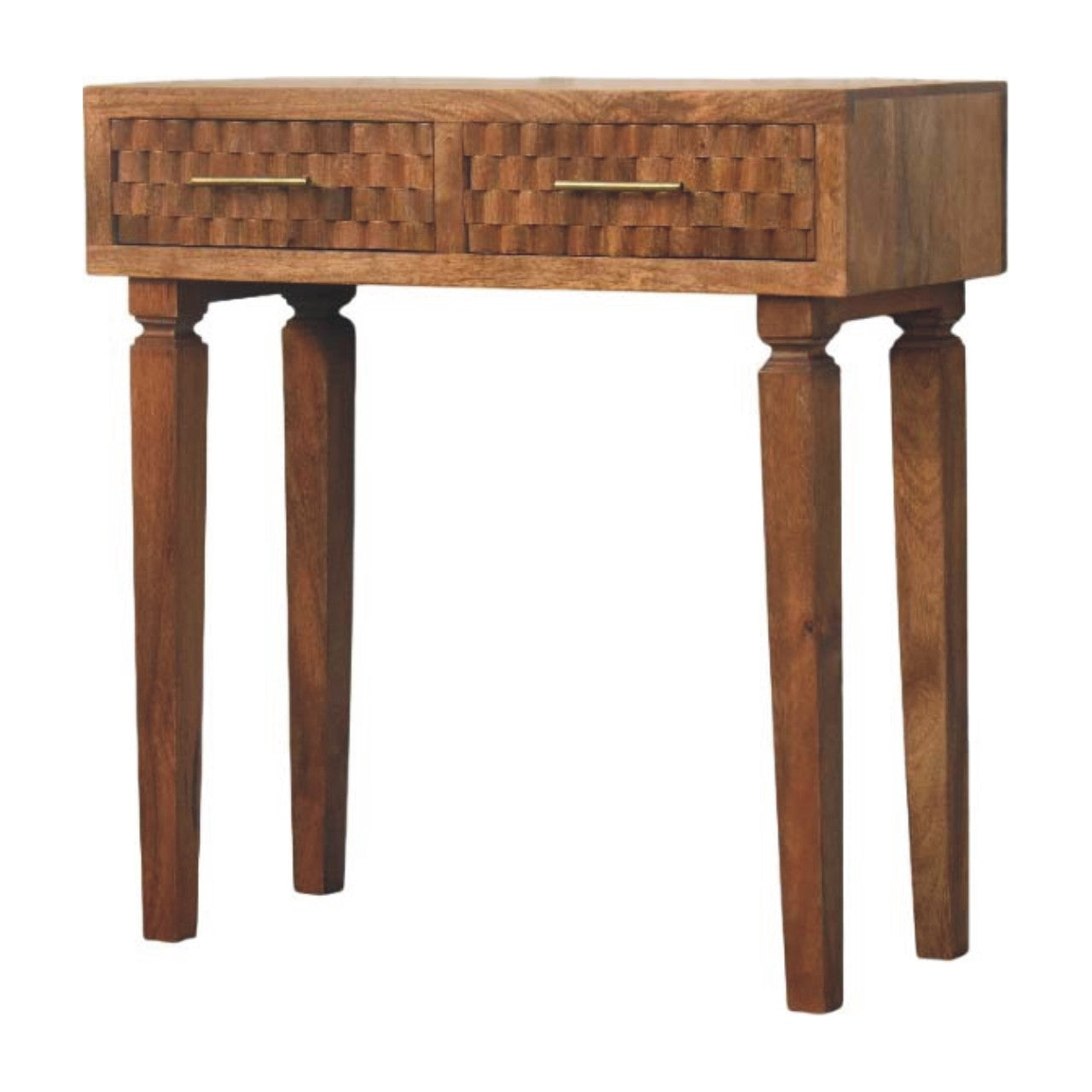 Arno Console Table in Golden Teak - Harvey Bruce Blinds, Shutters ...